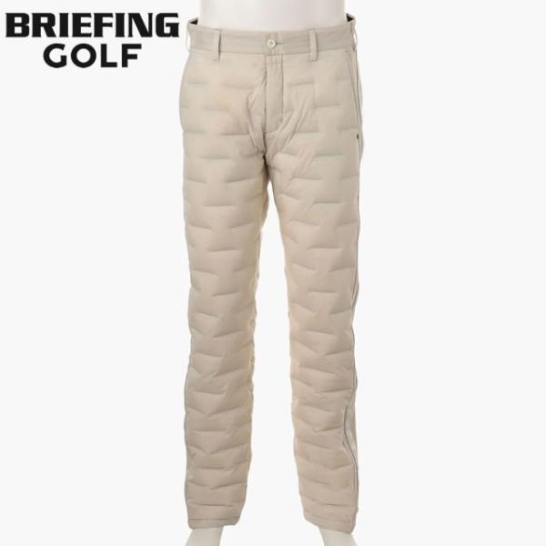 即納 BRIEFING GOLF ブリーフィング ゴルフ MS HYBRID DOWN PANTS メンズ ハイブリット ダウン パンツ  BEIGE ベージュ 防寒 快適