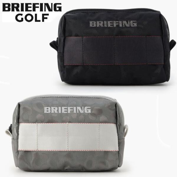 即納 BRIEFING GOLF ブリーフィング ゴルフ MK POUCH M LEOPARD JQ ポーチ エムサイズ レオパード ジャガード BLACK ブラック GRAY グレー ラウンドポーチ
