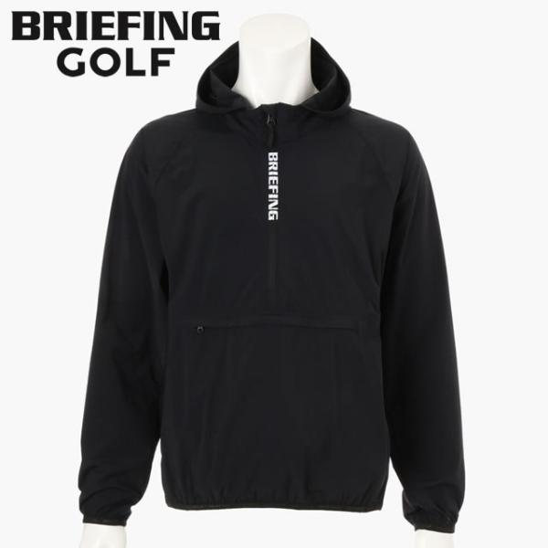 即納BRIEFING GOLF ブリーフィング ゴルフ MS POCKETABLE WIND ANORAK メンズ ポケッタブル ウィンド アノラック BLACK ブラック 正規取扱店ルフエ ruffue