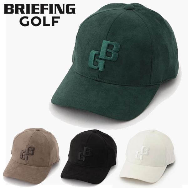 即納BRIEFING GOLF ブリーフィング ゴルフ MS SUEDE BG INITIAL CAP メンズ スエード イニシャル キャップ  グリーン アイボリー ブラック ブラウン