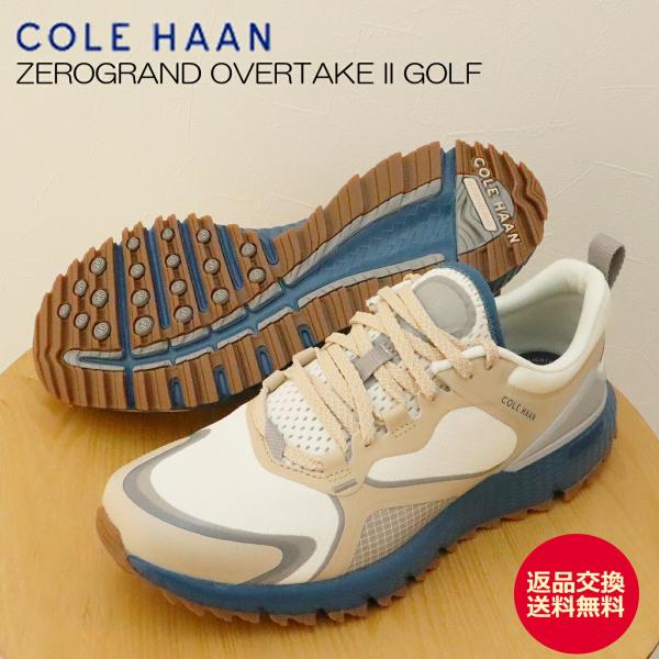 返品交換送料無料 COLE HAAN コールハーン グランドプロ セログランド オーバーテイク2 ゴルフ アイボリー/パロマ メンズ スニーカー シューズ スパイクレス