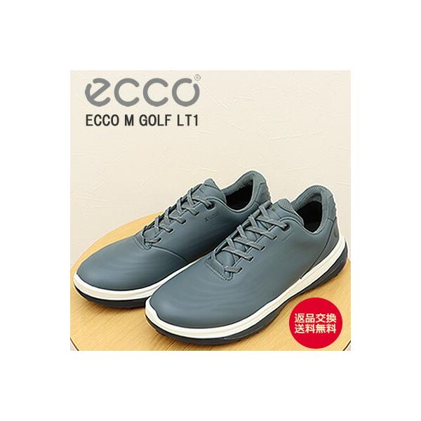 ECCO エコー ECCO MEN'S GOLF LT1 エコー メンズ ゴルフ LT1 PAVEMENT ペイブメント ネイビー  スパイクレス シューズ ウォータープルーフ 返品交換送料無料