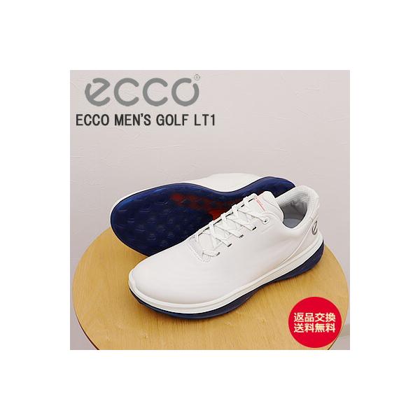 ECCO エコー ECCO MEN'S GOLF LT1 エコー メンズ ゴルフ LT1 WHITE ホワイト  スパイクレス 靴 スニーカー シューズ ウォータープルーフ 返品交換送料無料