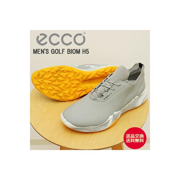 ECCO エコー ECCO MEN'S GOLF BIOM H5 エコー メンズ ゴルフ バイオム H5 GREY グレー  スパイクレス 靴 スニーカー ウォータープルーフ 返品交換送料無料