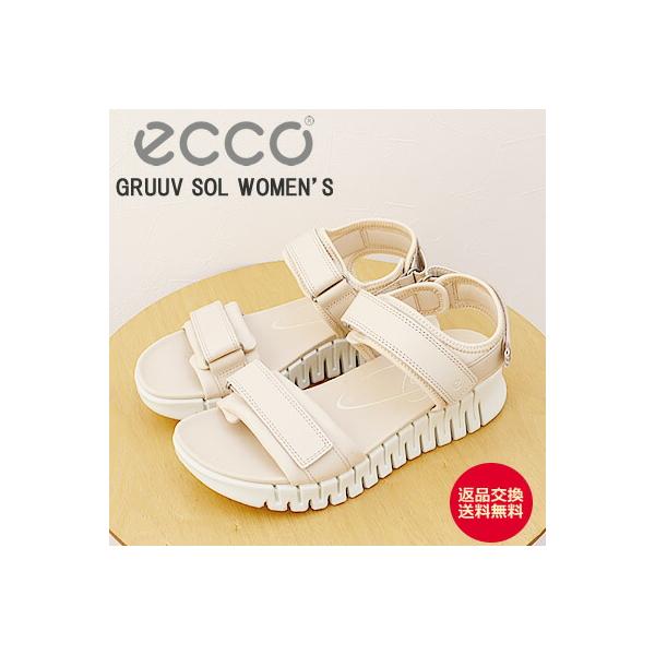 ECCO エコー GRUUV SOL WOMEN’S グルーブ ソル ウィメンズ  LIMESTONE ライムストーン コンフォート ストラップ SANDAL サンダル レディース 返品交換送料無料