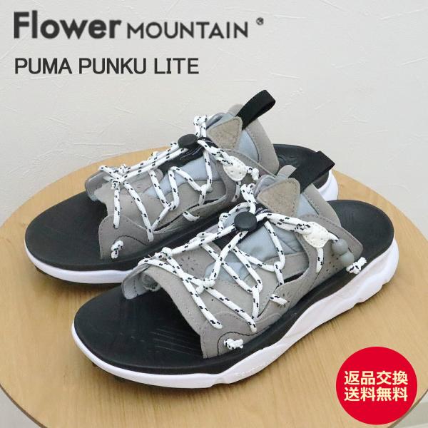返品交換送料無料 Flower MOUNTAIN フラワー マウンテン PUMA PUNKU LITE プマ プンク ライト GRAY グレー アウドドア サンダル