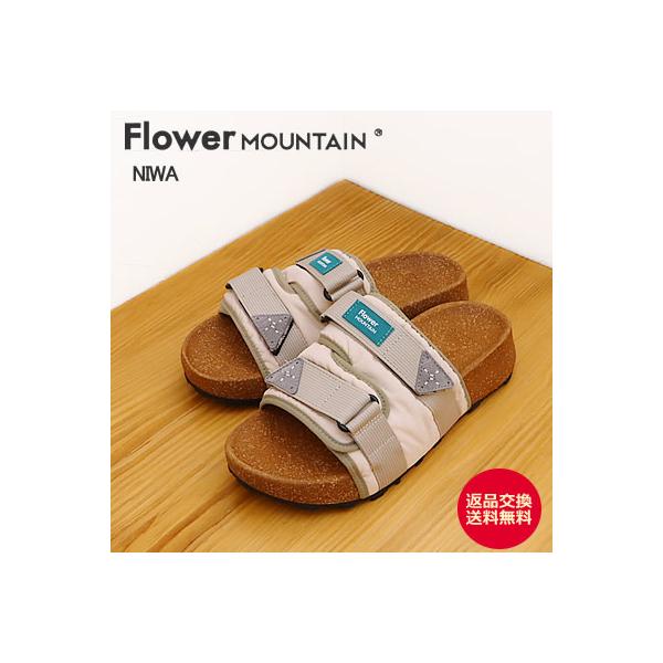 Flower MOUNTAIN フラワー マウンテン NIWA ニワ IVORY/GRAY アイボリー/グレー アウドドア サンダル 返品交換送料無料
