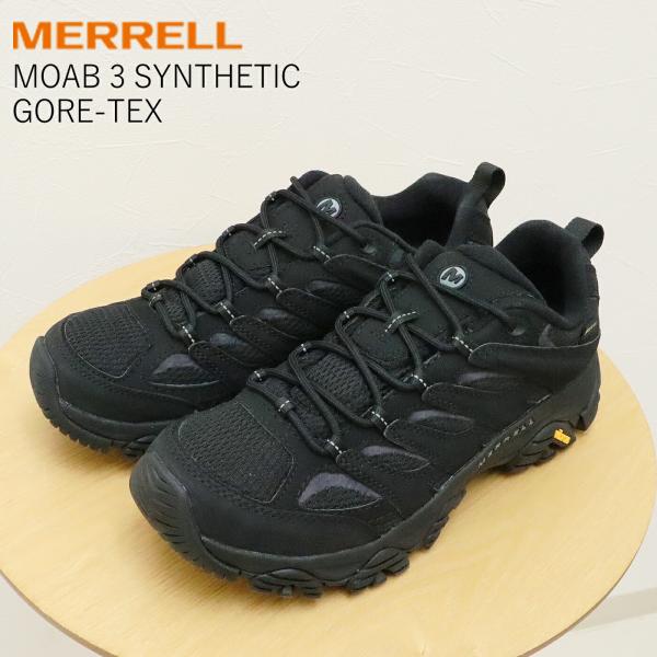 MERRELL メレル  MOAB 3 SYNTHETIC GORE-TEX モアブ3シンセティック ゴアテックス TRIPPLE BLACK トリプルブラック メンズ スニーカー アウトドア 靴 防水 透湿
