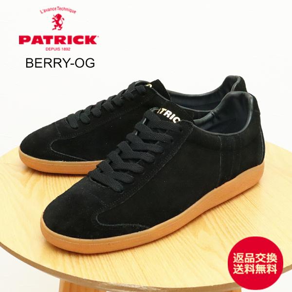 返品交換送料無料 PATRICK  パトリック BERRY-OG ベリー・オリジン BLK ブラック
