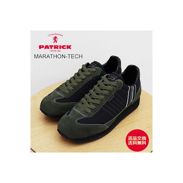 PATRICK パトリック MARATHON-TECH マラソン・テック BK/GN ブラック/グリーン 返品交換送料無料