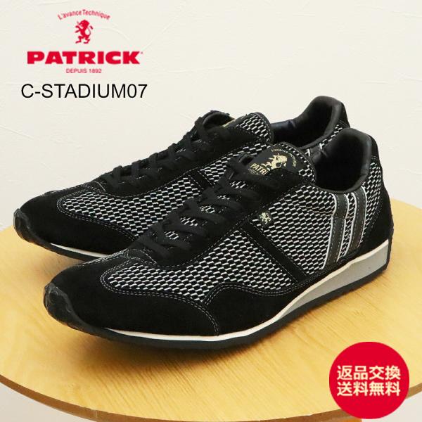 返品交換送料無料 PATRICK パトリック C-STADIUM07 クールスタジアム 07 R-BLK リフレクター ブラック  メッシュ 涼しい