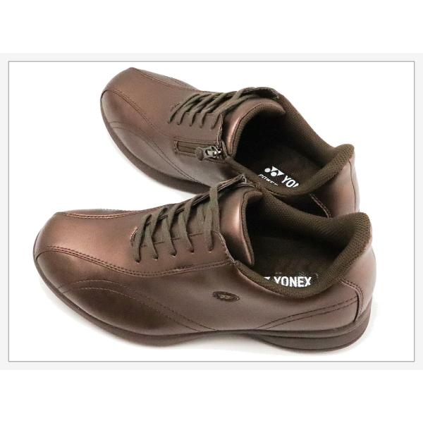 返品交換送料無料YONEX ヨネックス  パワークッション レディース L130W BRONZE ブロンズ 4.5E  コンフォート ウォーキング 靴  スニーカー シューズ 撥水