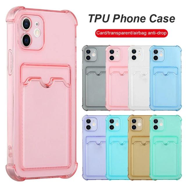 iPhone14 iPhone13 背面型ケース カードポケット クッション付き TPUケース スマホケース iPhone12 Pro ProMax mini SE2 iPhoneX XS ...