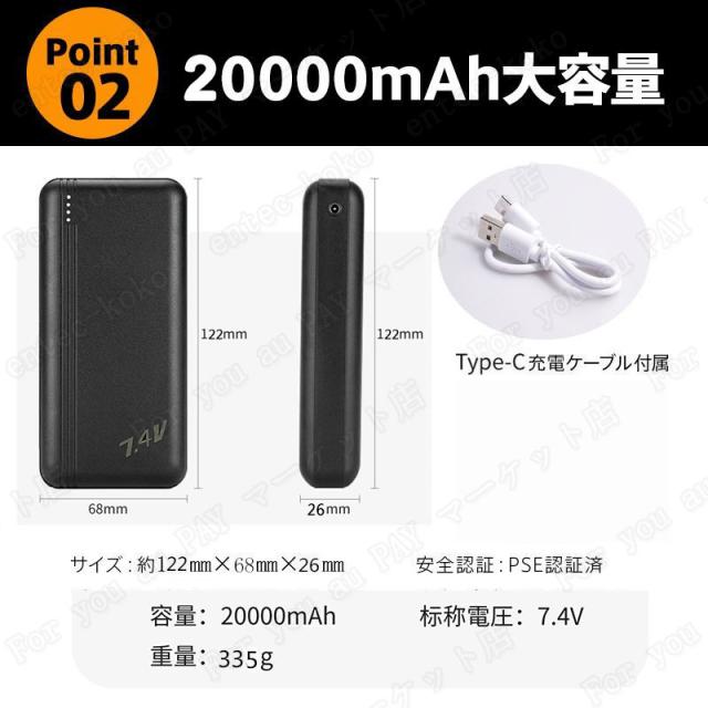 電熱ジャケット バッテリー付き/選択可 日本製ヒーター 電熱ウェア