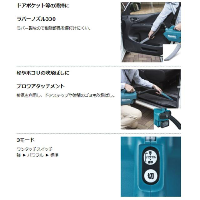 マキタ CL121DSH 充電式クリーナ(車内清掃に最適) スライド式10.8V(1.5Ah)セット品 コードレス