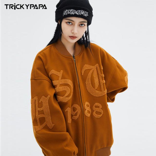 アメリカン ハイストリート フライトジャケット ユニセックス ベースボール ジャンバー カジュアル ブルゾン