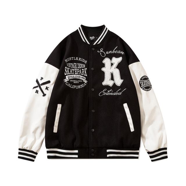 アメリカン ハイストリート フライトジャケット ユニセックス ベースボール ジャンバー カジュアル ブルゾン
