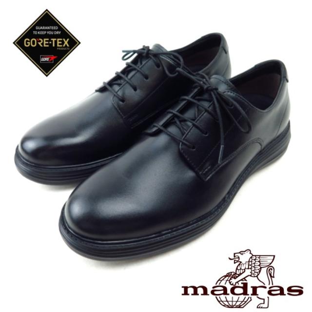 Madras マドラス BEE CLASSIC by MADRAS CB7021G BK ゴアテックス 防水 メンズ 外羽根 ビジネスシューズ GORE-TEX プレーントゥ 天然皮革 ビジネススニーカー カジュアル