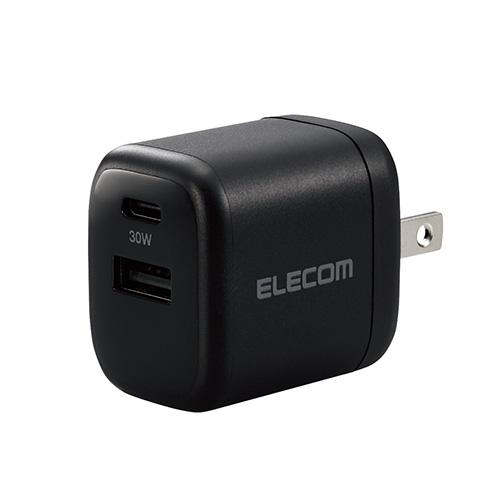AC充電器 USB PD 30W A×1 C×1 USB充電器 30W スイングプラグ ブラック┃EC-AC14BKの通販はau PAY ...