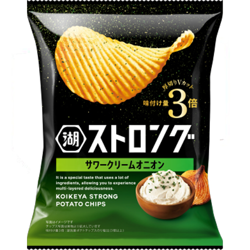 湖池屋 ストロングポテトチップス サワークリームオニオン 53g×12個 駄菓子/スナック菓子/スナック駄菓子/おやつ/ポテトチップス/じゃがいもの通販はau PAY マーケット - 紀州 ...