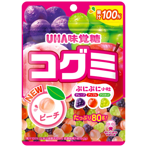 ＵＨＡ味覚糖　コグミ　フルーツアソート　80g×80個（1ケース）（グミ）