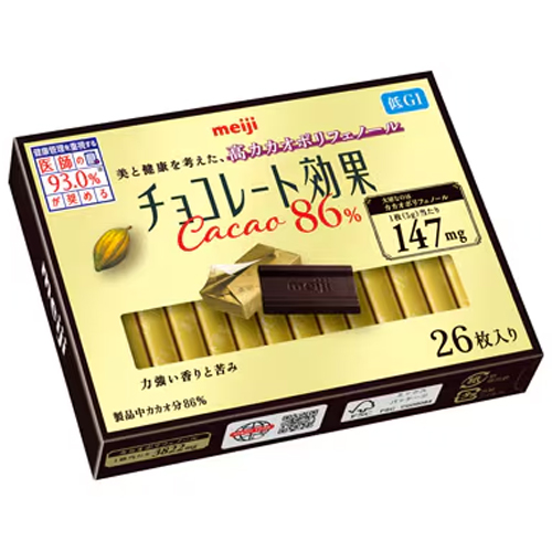 明治　チョコレート効果カカオ86％26枚入り　130ｇ×6個×2セット（チョコレート）バレンタイン/ホワイトデー/チョコ/美と健康/高カカオポリフェノール/低GI食品