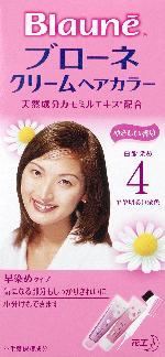 花王 ブローネ　クリームヘアカラー　４ 1組×24個   【送料無料】