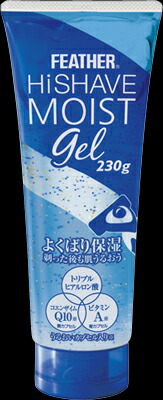 フェザー ハイシェーブ　モイストジェル　うるおいカプセル入り 230ｇ×36個   【送料無料】