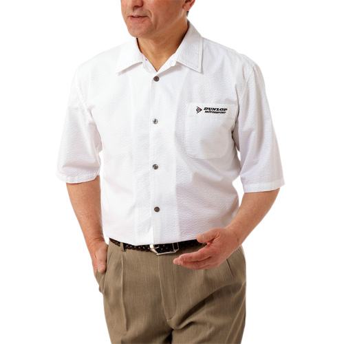 ダンロップ・モータースポーツ 涼やかオープンシャツ 3色組 カジュアルシャツ 五分袖 シャツ ホワイト ブルー グレー メンズ 紳士服 シニア 男性 白 青 無地 シャツジャケット シニアファッション 40代 50代 60代 70代 80代 父の日 お父さん 春夏 サマー　fri　p20052