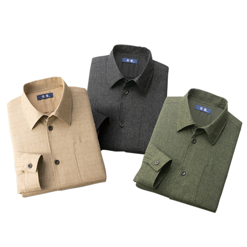 長袖シャツ メンズ シニア シンプル 日本製 紳士遠州染長袖シャツ 全3色 カジュアルシャツ 紳士服 男性 ベージュ ブラック グリーン 黒 緑 長袖シャツ ファッション 50代 60代 70代 80代 遠州染め 染めもの 綿100 コットン 綿シャツ 父の日 お父さん　natu　p21256