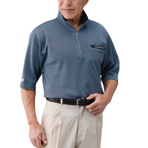 スタンド襟5分袖シャツ 3色組 カジュアルシャツ スタンドカラー メンズ 紳士服 シニア 男性 ブルー グレー ワインレッド 青 灰色 赤 五分袖 ジップアップ スポーティ ファッション シンプル オシャレ 胸ポケット 40代 50代 60代 70代 80代 父の日 お父さん　sai　p21271