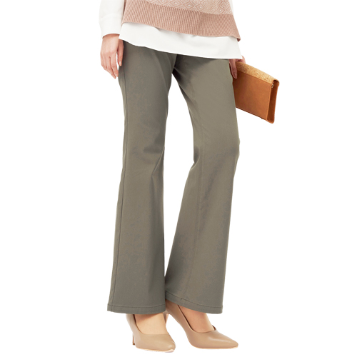 フレアパンツ レディース シニア 秋冬 お肌を思いやるストレッチフレアーパンツ シアバター加工 3色組 選べる股下丈 パンツ ストレッチパンツ ブラック ベージュ カーキ 婦人服 ミセス 女性 シンプル シニアファッション 50代 60代 70代 80代 母の日 お母さん　fri　p23183