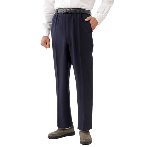 サマースラックス メンズ シニア 東レ エラスフィット使用 杢調快適パンツ 3色組 選べる股下丈 ズボン 紳士服 男性 ネイビー グレー 紺色 灰色 ウエストゴム 洗える ウォッシャブル サマーパンツ 50代 60代 70代 80代 父の日 お父さん 裾上げ済み 春夏　kuri　p24055　p26273