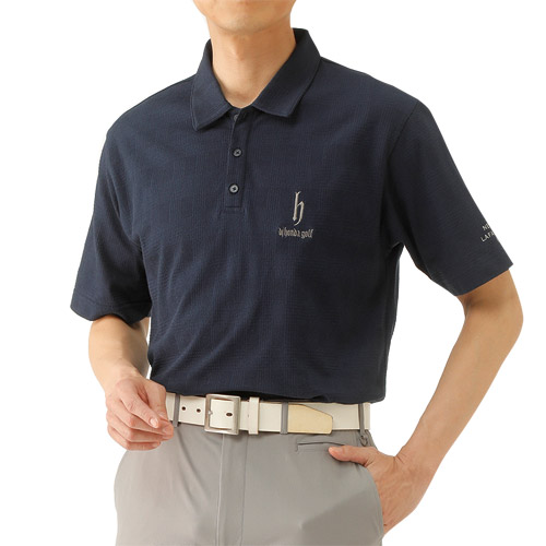 半袖 ポロシャツ 吸汗速乾 メンズ 春夏 ディジェイホンダゴルフ グレンチェック半袖ポロシャツ 2色組 紳士服 シニア 男性 ネイビー ホワイト 紺色 白 シンプル ゴルフウェア ファッション 40代 50代 60代 70代 80代 父の日 お父さん 春物 夏物 サマー　how　p24625