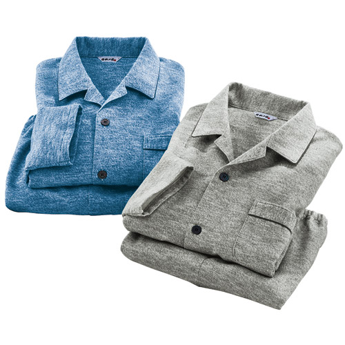 日本製 わたもうふの柔らかパジャマ 全2色 パジャマ 寝間着 寝巻き 前開き メンズ 紳士服 シニア 男性 ネイビー グレー 紺色 灰色 シンプル コットン 無地 介護 入院 播州織 シニアファッション 40代 50代 60代 70代 80代 父の日 お父さん 秋物 冬物 秋冬　fri　p24822