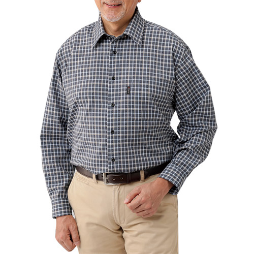 カジュアルシャツ 長袖 チェック 胸ポケット メンズ ホワイト ブラック ピエルッチ 格子柄シアサッカー長袖シャツ 2色組 紳士服 シニア 男性 白 黒 サッカー素材 シンプル シニアファッション 40代 50代 60代 70代 80代 父の日 お父さん サマー 春物 夏物 春夏　sai　p25716