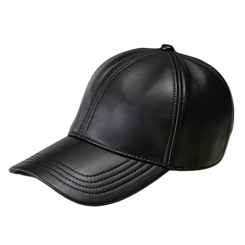 羊革キャップ ブラック 帽子 キャップ レザー メンズ 紳士 シニア 男性 無地 シンプル 上品 おしゃれ シニアファッション 40代 50代 60代 70代 80代 父の日 お父さん おじいちゃん 秋冬　sai　p26531