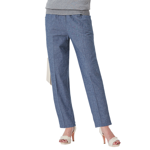 日本製 備後産デニム イージーパンツ 2色組 選べる股下丈 デニムパンツ ジーンズ ジーパン レディース 婦人服 ミセス シニア 女性 ブルー ネイビー 青 紺色 ストレートパンツ 裾上げ済み シンプル 40代 50代 60代 70代 80代 90代 母の日 お母さん 春夏　fri　p26978