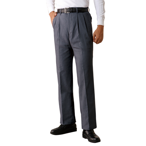 スラックス ズボン パンツ メンズ ハンティントン・クラブ ヘリンボーン柄 のびのび ストレッチパンツ 2色組 選べる股下丈 紳士服 シニア 男性 ストレッチ ウエストゴム シンプル 上品 裾上げ済み 40代 50代 60代 70代 80代 90代 父の日 お父さん 春夏　how　p27093