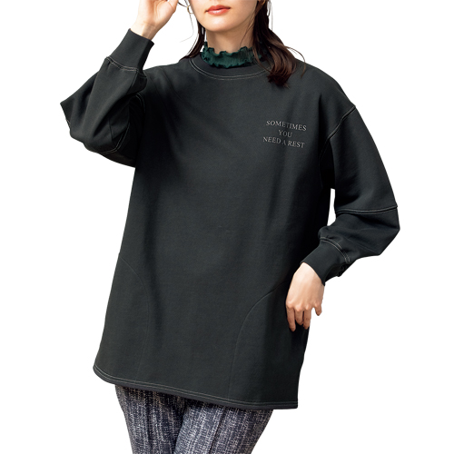 ちょいかわ大人のハンサムトレーナー 4色組 トレーナー スウェット クルーネック 丸首 レディース 婦人服 ミセス シニア 女性 大人 長袖 ブルー ブラック ベージュ レッド 青 黒 無地 シンプル 40代 50代 60代 70代 80代 母の日 お母さん 秋物 冬物 秋冬　fri　p27672