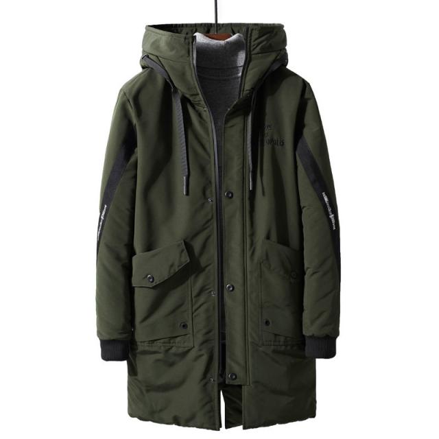 ダウンコート メンズ ロング丈 フード付き 中綿コート ダウン