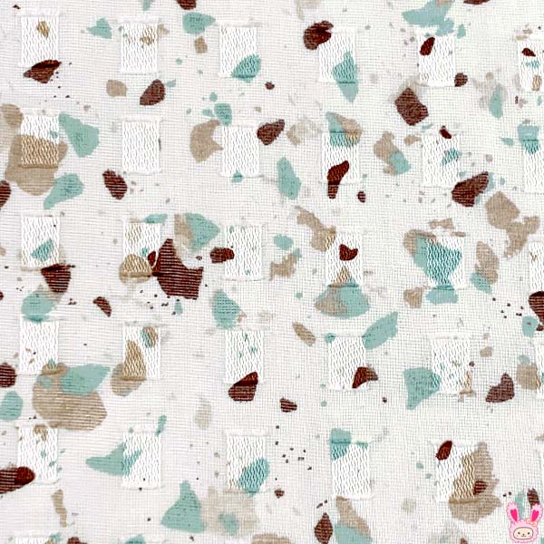 [AF2★] カンフェティ コシラカット Bベージュ×ミント系 10cm単位 切り売り KCP163 KD-595 小紋工房 ドビー生地 ...