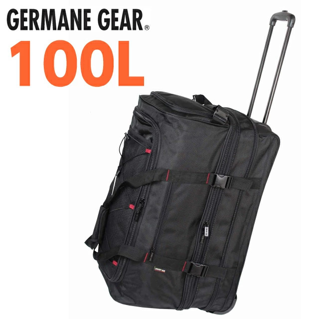 ボストンキャリーバッグ 大容量 GERMANE GEAR ジャーメインギア トロリーボストン 2室式 15177 バッグ キャリーバッグ キャリーケース ボストンバッグ ボストンキャリー 二層式 おしゃれ キャスター付き メンズ 男子 旅行 出張 大型 100L 1週間以上 合宿 宿泊学習 修学旅行