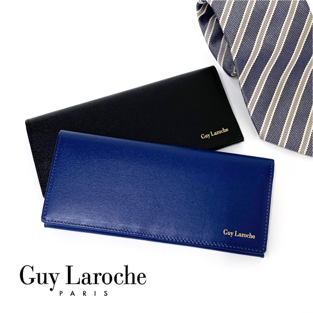 メンズ 財布 長財布 革 Guy Laroche ギラロッシュ ミズシボエンボス 長財布 cp85010 財布 革 人気 レザー 小銭入れ付き wallet なが財布 長さいふ 折り財布 プレゼント ギフト クリスマス xmas 父の日  敬老の日 実用的 黒 紺 30代 40代 50代 60代  おしゃれ お父さん