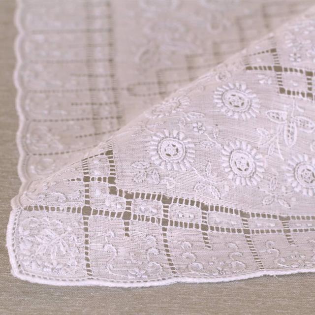 汕頭手刺繍 ハンカチ ヘリテージ 7505 | ブライダル 結婚式 フォーマル