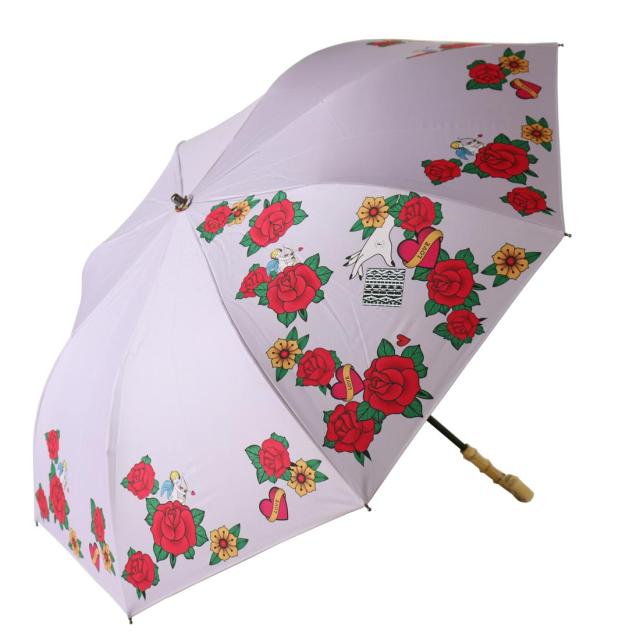 フォション　折りたたみ日傘（傘袋付き）ange（アンジュ）　ピンク　【FAUCHON】