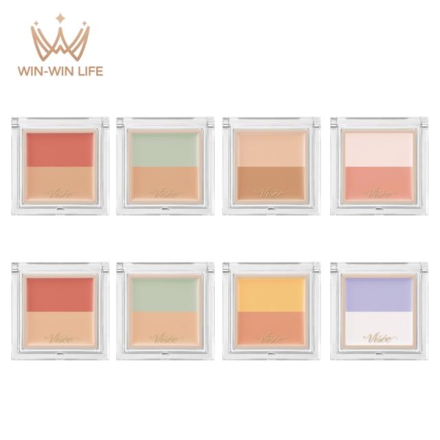 ヴィセ カラーデュオ トリック コンシーラー 2.5g 全8色 パレットコンシーラー 部分用ファンデーション ツヤ 色気 肌悩みを補正 厳選カラー 自然感 美容液成分 うるおい 無香料 保湿 ...