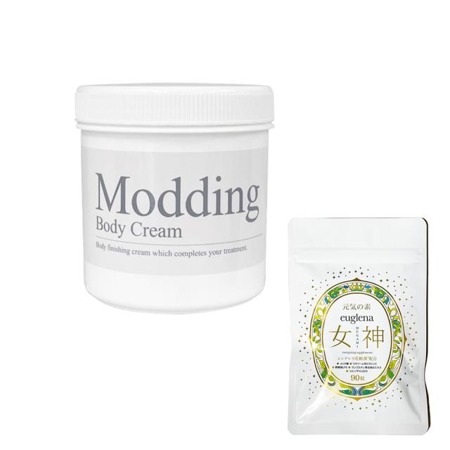 お得セットユーグレナ女神90粒＋ドクターセレクト モッディング ボディクリーム　500ｇ　正規品
