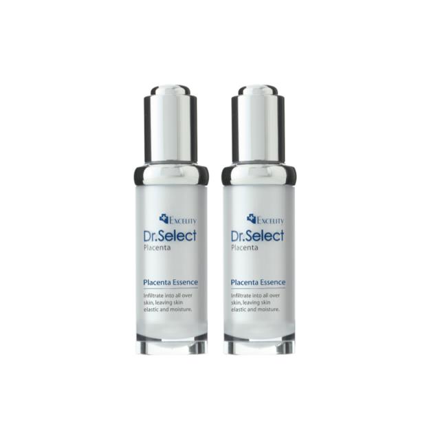 ドクターセレクト プラセンタエッセンス　20ｍｌ×2個　プラセンタエキス100％ 配合　エクセリティー Dr.Select プラセンタ原液　エッセンス　Doctor Select Placenta Essence 20ml 100% Placenta Extract