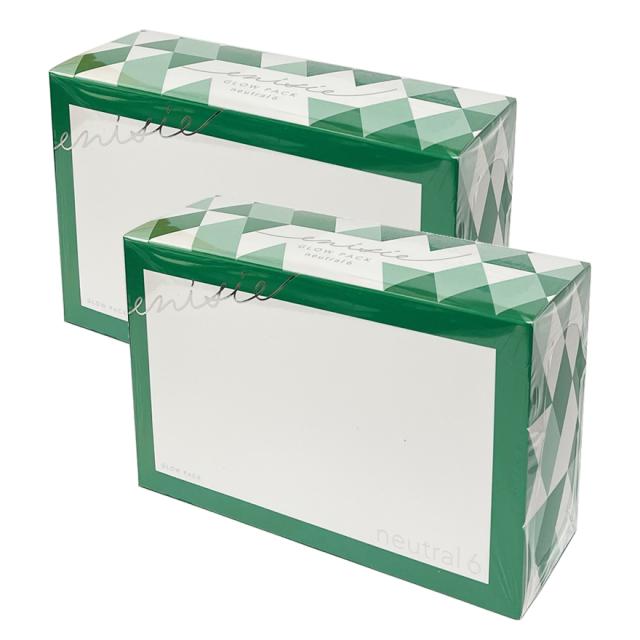 エニシー グリーンのグローパック ×2箱　正規品　nertral6（炭酸ガスパック）春季限定 6つのキー成分を配合した炭酸ガスパック  フェスパック